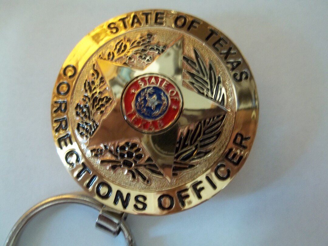 261-264 Corrections Officer State of Texas Gold With Star and - Etsy