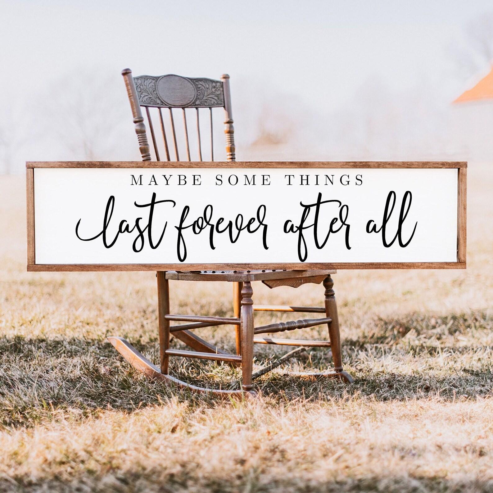 Maybe Some Things Last Forever After All Sign Bedroom Sign - Etsy
