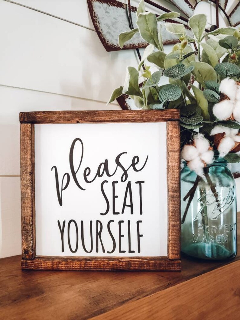 Please Seat Yourself Sign Bathroom Sign Funny Sign Funny | Etsy