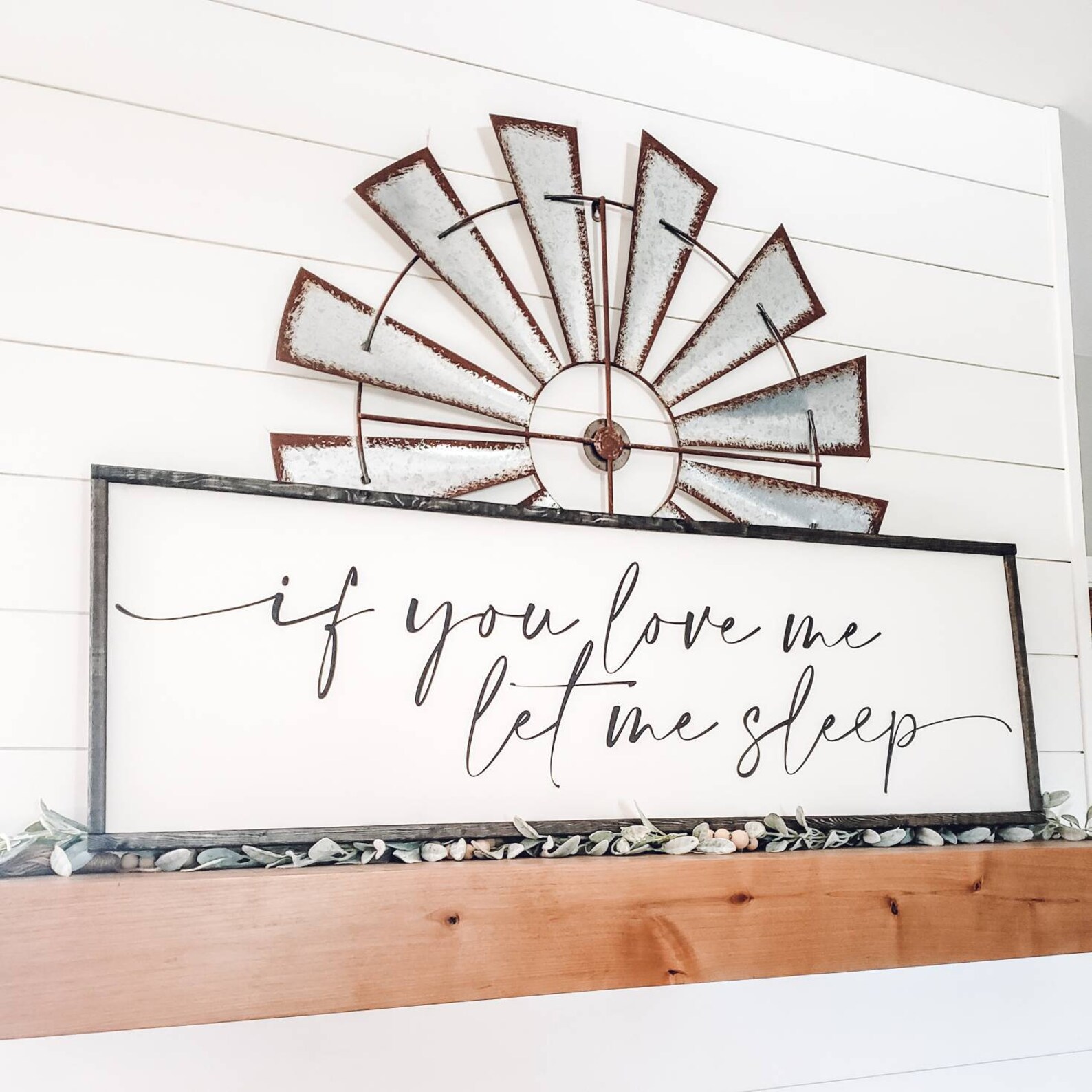 If You Love Me Let Me Sleep Wood Sign Master Bedroom Sign | Etsy