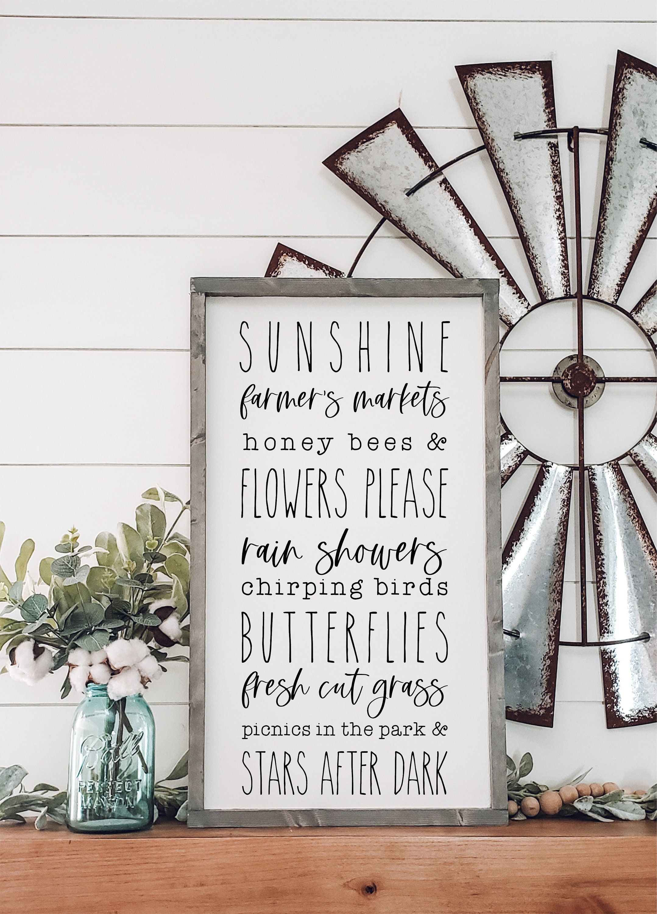 Spring Sign Spring Favorite Things Sign Spring Words List - Etsy