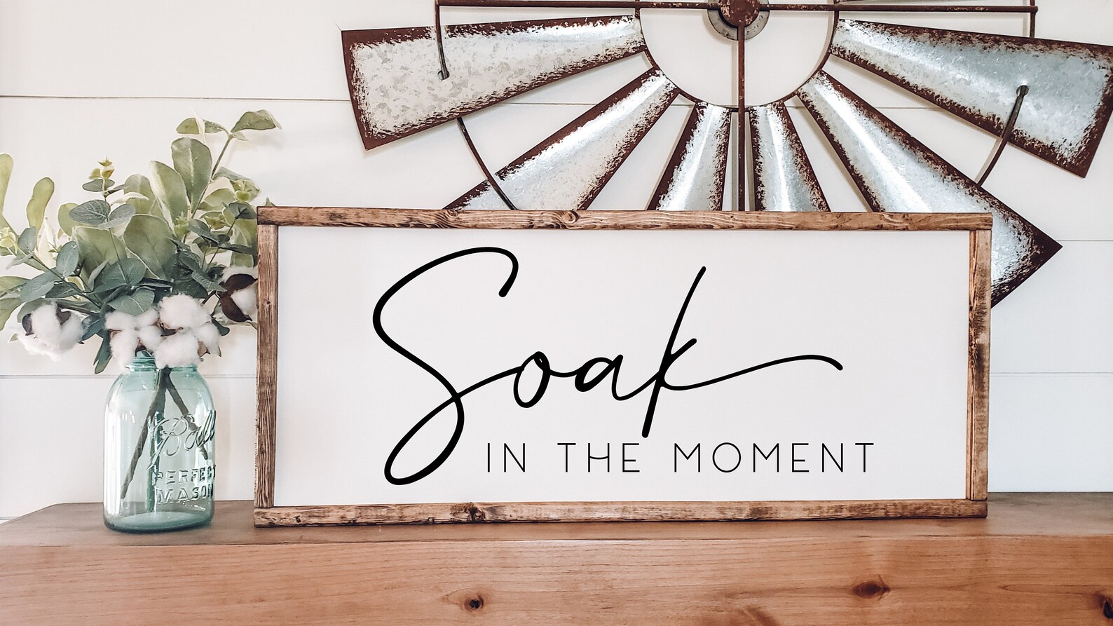Bathroom Sign, Soak in the Moment Sign, Bathroom Wall Decor, Framed ...