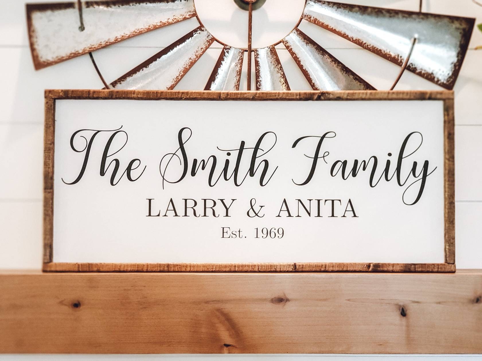 Family Established Sign Last Name Sign Family Sign First | Etsy