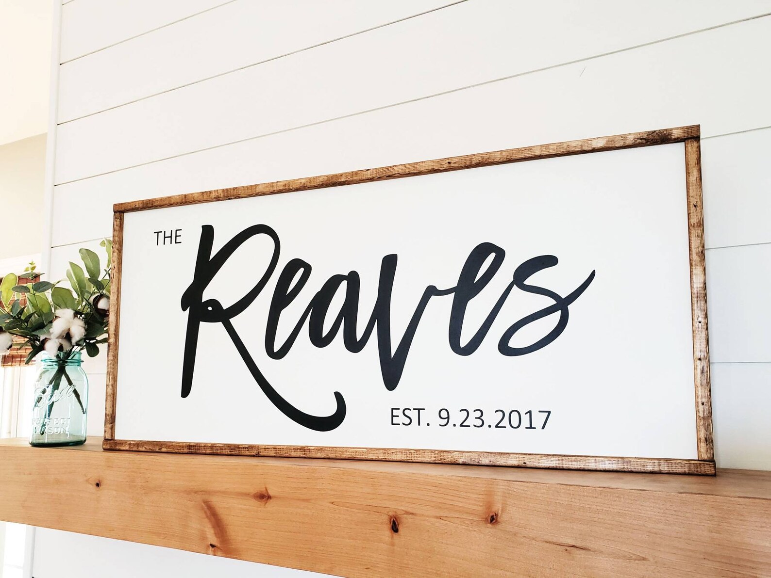 Last Name Sign Family Established Sign Family Name Sign - Etsy