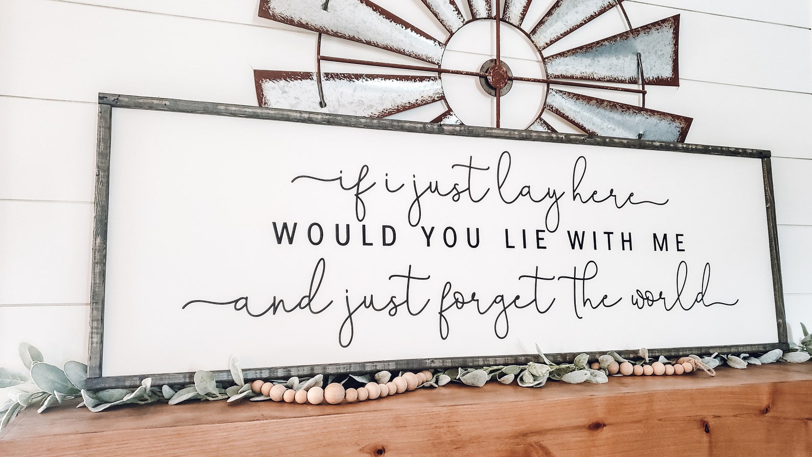 If I Just Lay Here Would You Lie With Me Wood Sign Master | Etsy