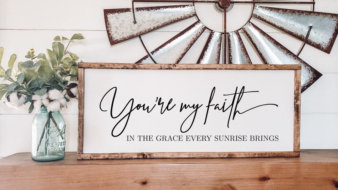 Doing Life With Me Sign, You're My Faith in the Grace Sign, Framed Wood ...