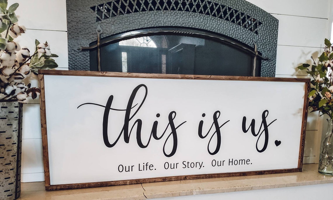 This is Us Sign Our Life Our Story Our Home Wood Sign | Etsy