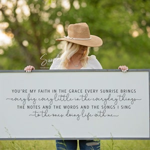 Doing Life With Me Sign, You're My Faith in the Grace Sign, Framed Wood ...