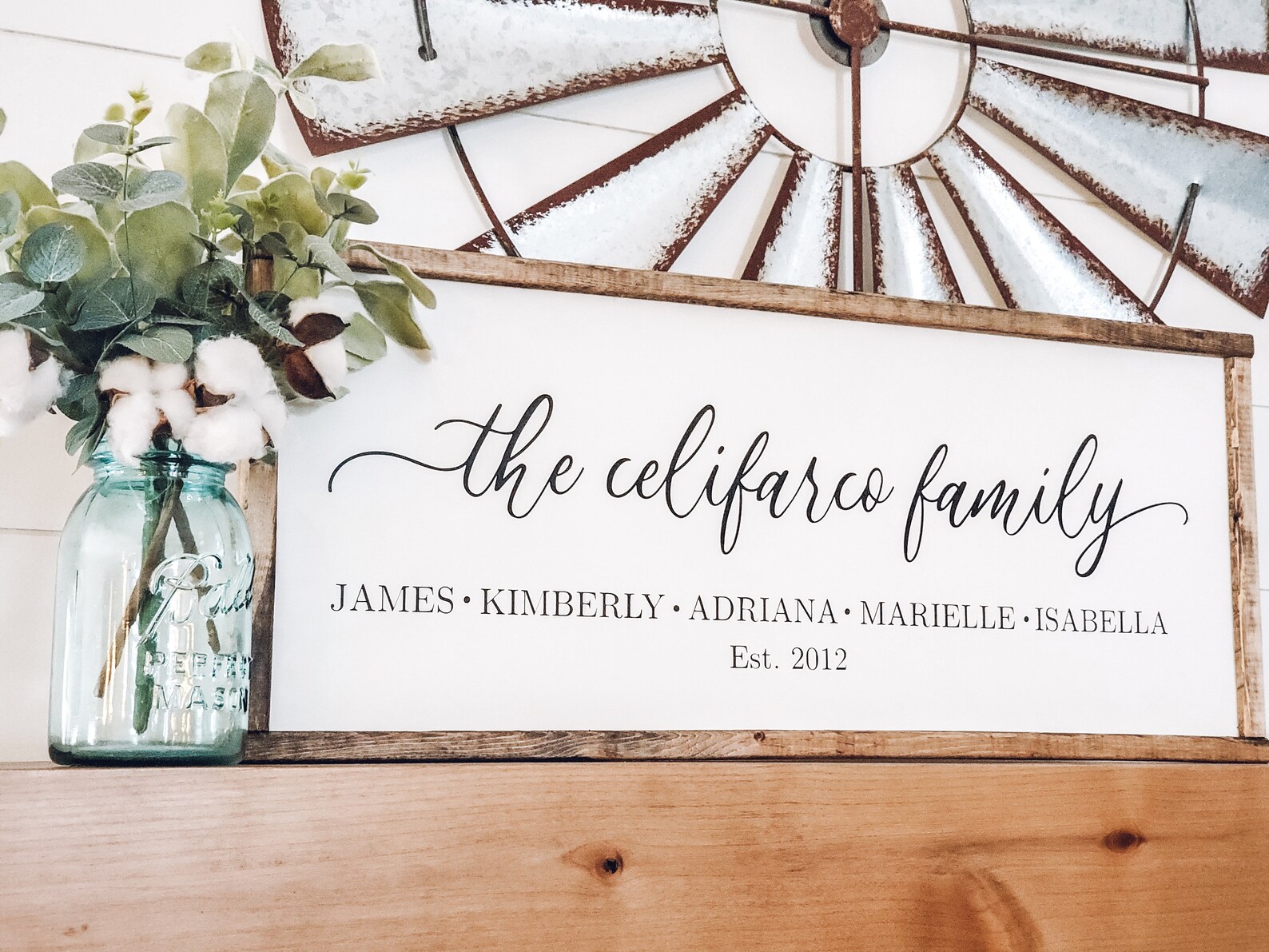 Family Established Sign Last Name Sign Family Sign First | Etsy