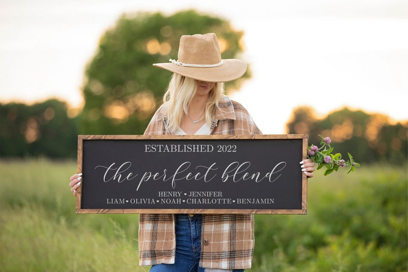 Blended Family Sign the Perfect Blend Sign Blended Family - Etsy