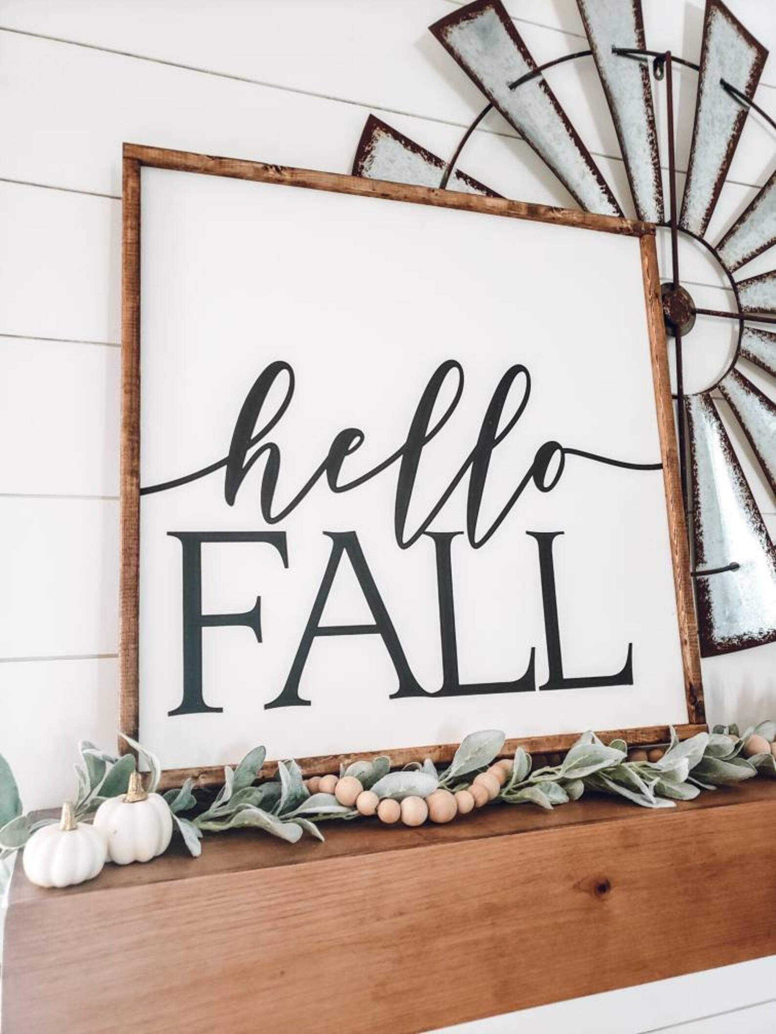 Hello Fall Sign Wood Sign Fall Sign Hello Fall Fall Decor - Etsy