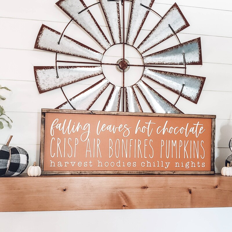 Fall Wood Sign - Etsy