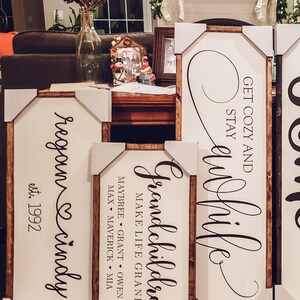 Get Cozy and Stay Awhile Sign, Living Room Wall Decor, Housewarming ...