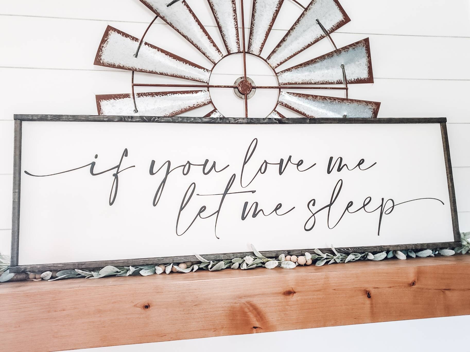 If You Love Me Let Me Sleep Wood Sign Master Bedroom Sign | Etsy