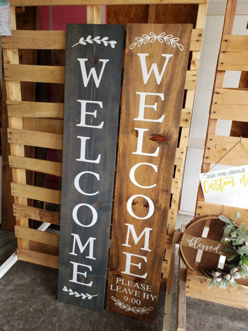 Welcome Sign Front Door Welcome Sign Personalized Welcome - Etsy