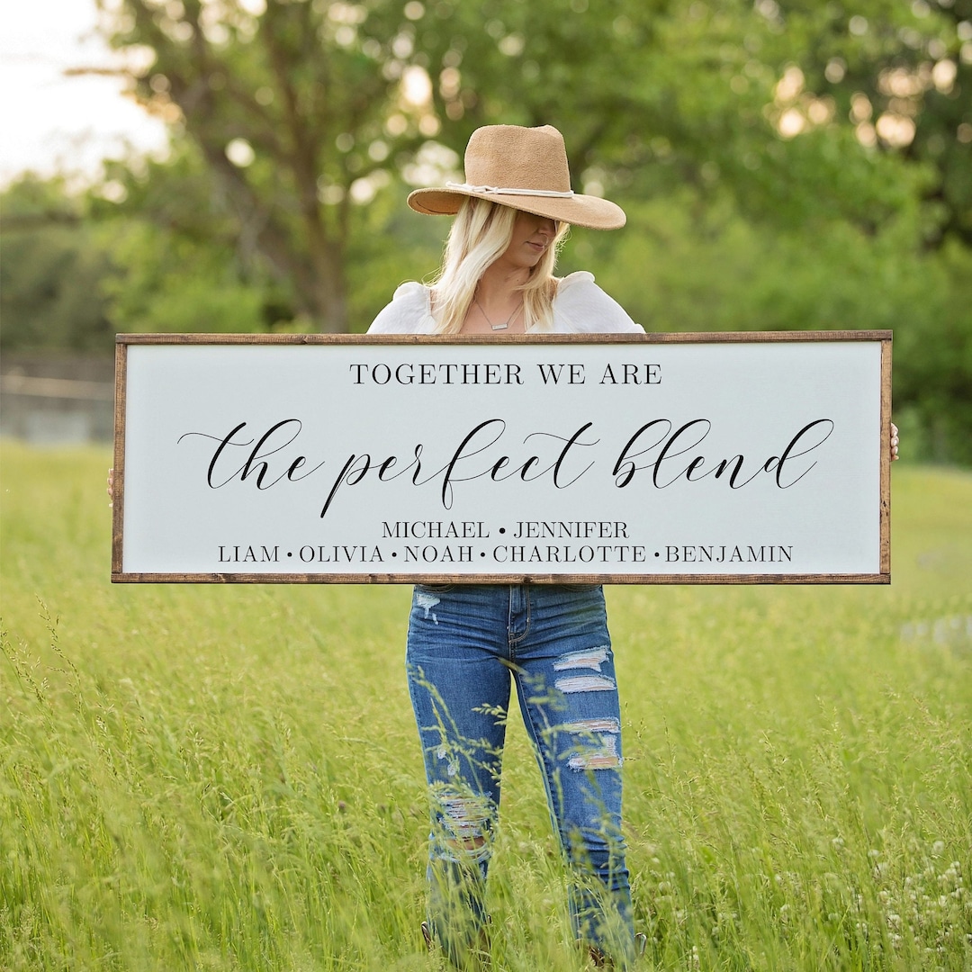 Blended Family Sign, the Perfect Blend Sign, Blended Family Wedding ...