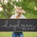 Daydream Believer Sign, Framed Wood Sign, Above Bed Sign, Bedroom Wall ...