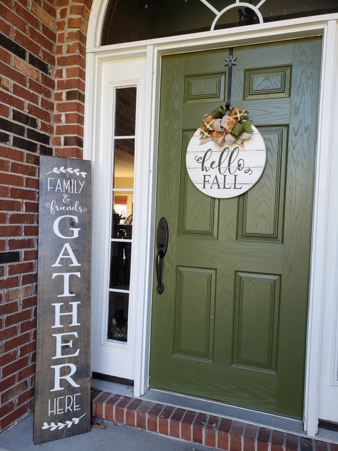 Porch Sign Front Door Welcome Sign Tall Leaning Porch Sign | Etsy