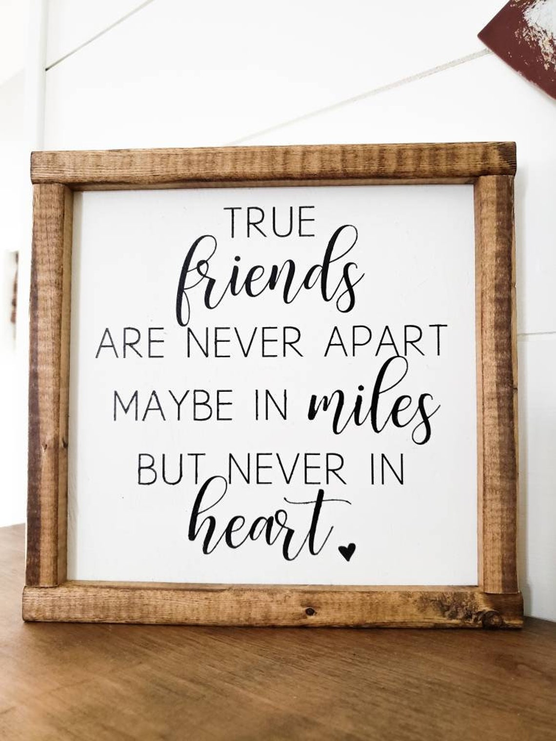 Friendship Gift Friend Sign Friendship Quote True Friends | Etsy