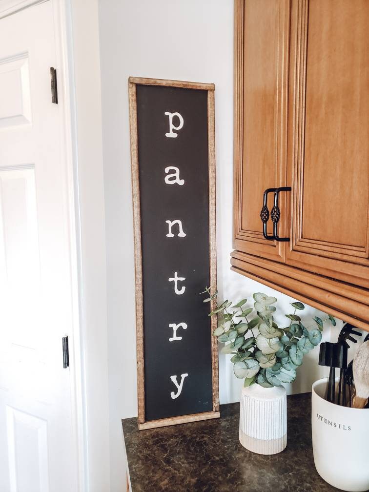 Pantry Sign Wood Sign Tall Kitchen Sign Farmhouse Sign | Etsy