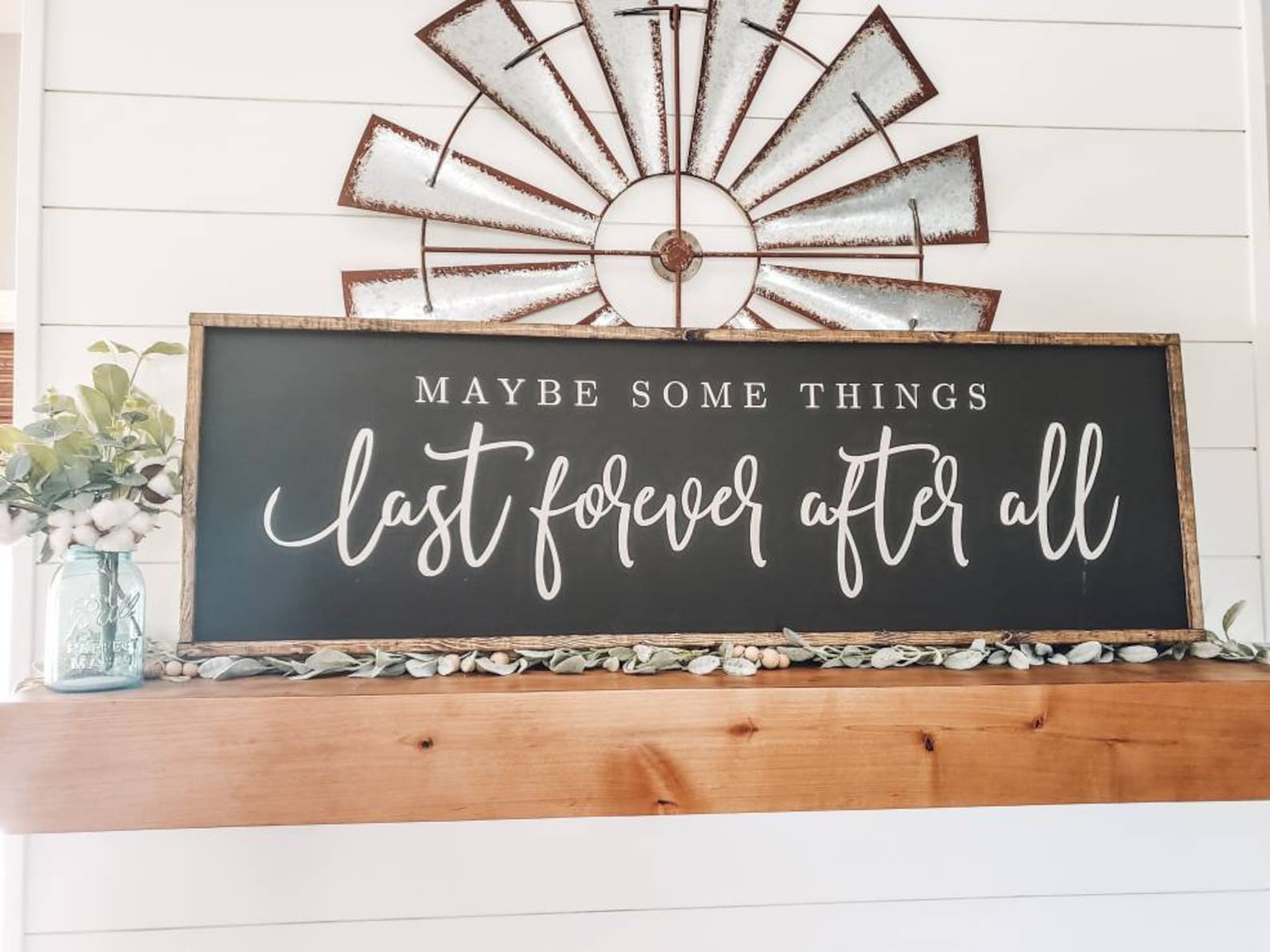 Maybe Some Things Last Forever After All Sign, Master Bedroom Sign ...