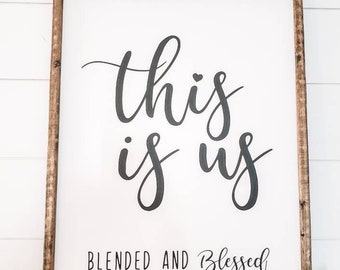 Blessed Vertical Wood Sign - Etsy