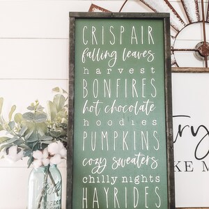 Fall Sign, Pumpkins Sign, Fall Decor, Fall Favorites Sign, Harvest ...