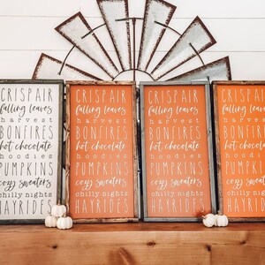 Fall Sign, Pumpkins Sign, Fall Decor, Fall Favorites Sign, Harvest ...