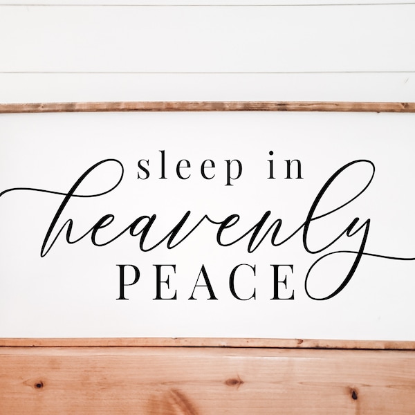 Sleep in Heavenly Peace Sign - Etsy