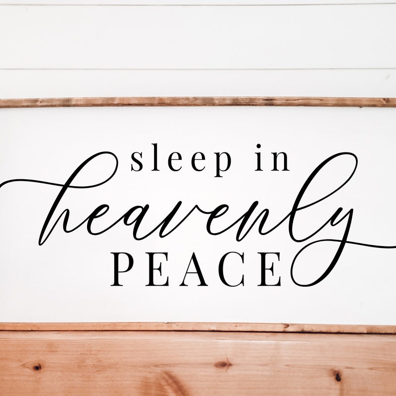 Sleep in Heavenly Peace Sign - Etsy