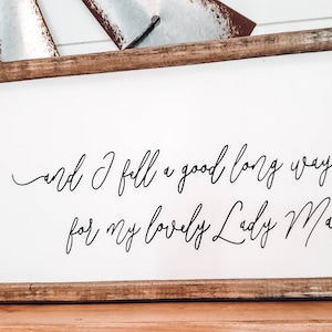 Lady May Lyrics Sign, Tyler Childers Song Lyrics, Wood Sign, Country ...