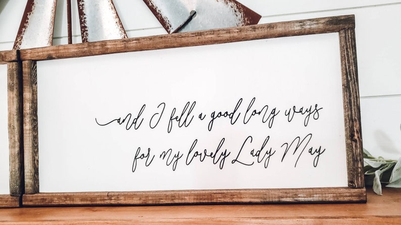 Lady May Lyrics Sign Tyler Childers Song Lyrics Wood Sign | Etsy