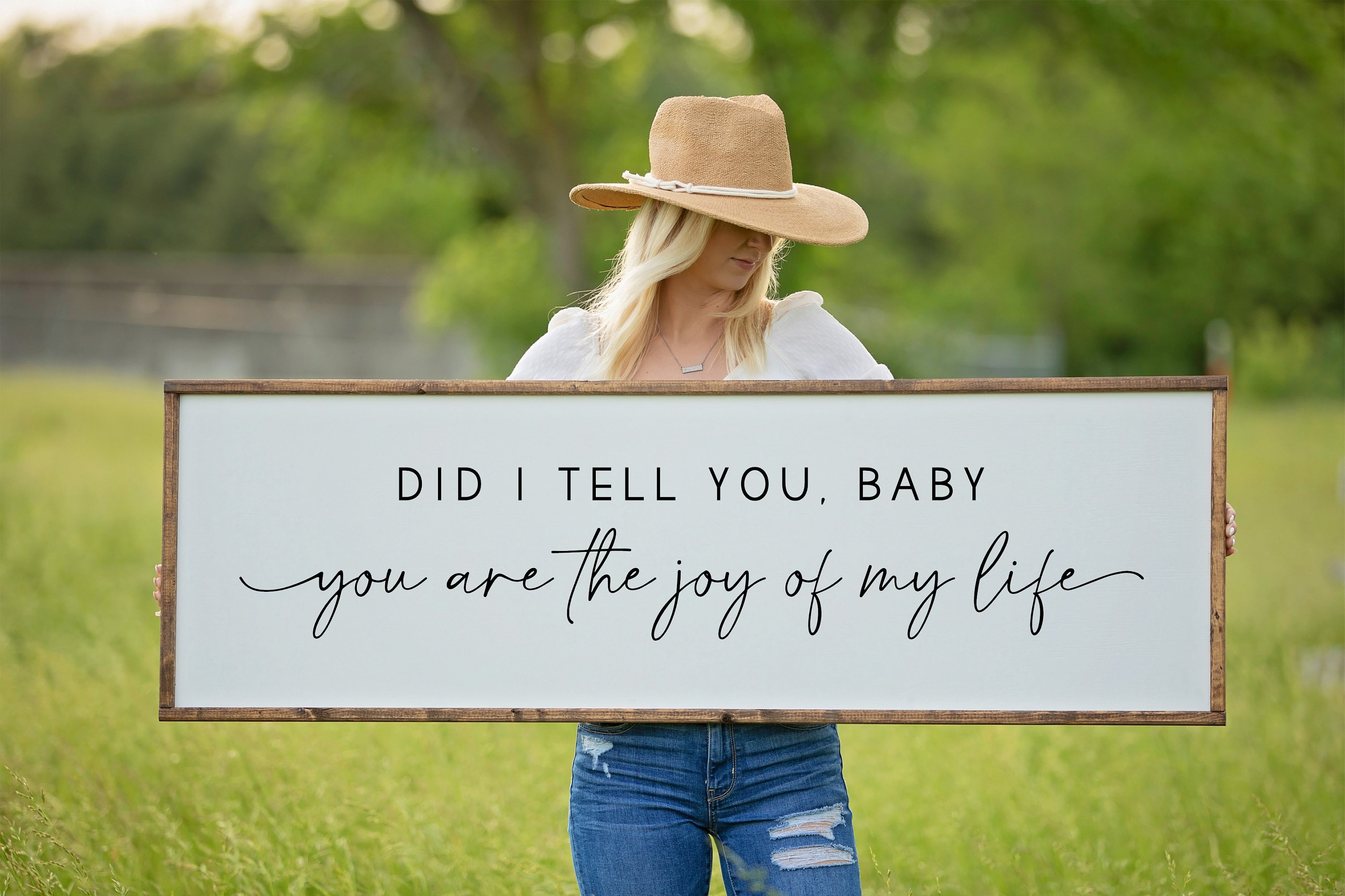 Joy of My Life Wood Sign, Master Bedroom Sign, Above Bed Wall Decor ...