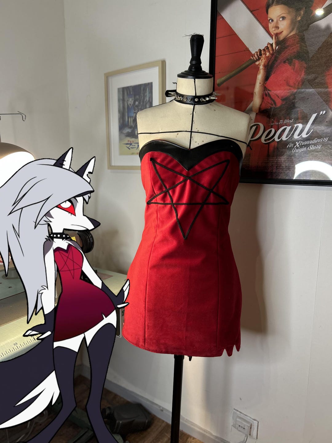 Helluva Boss Loona Cosplay Red Dress - Etsy