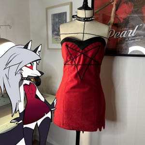 Helluva Boss Loona Cosplay Red Dress - Etsy