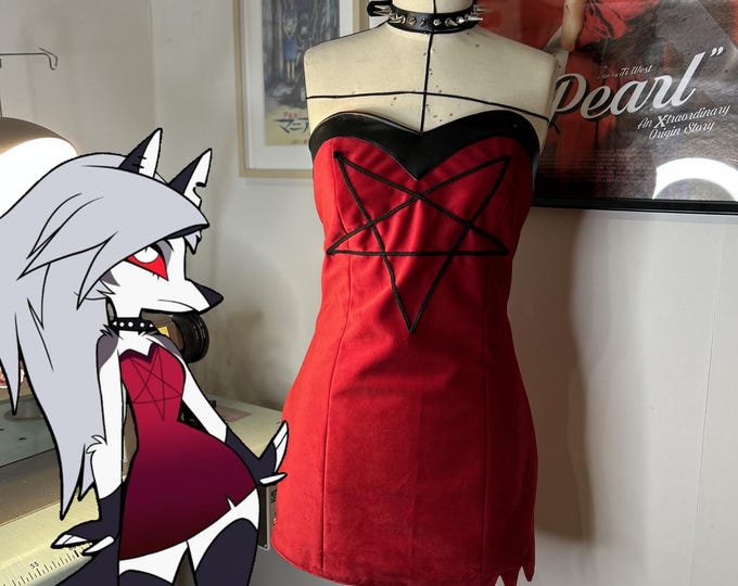 Helluva Boss Loona Cosplay Red Dress - Etsy