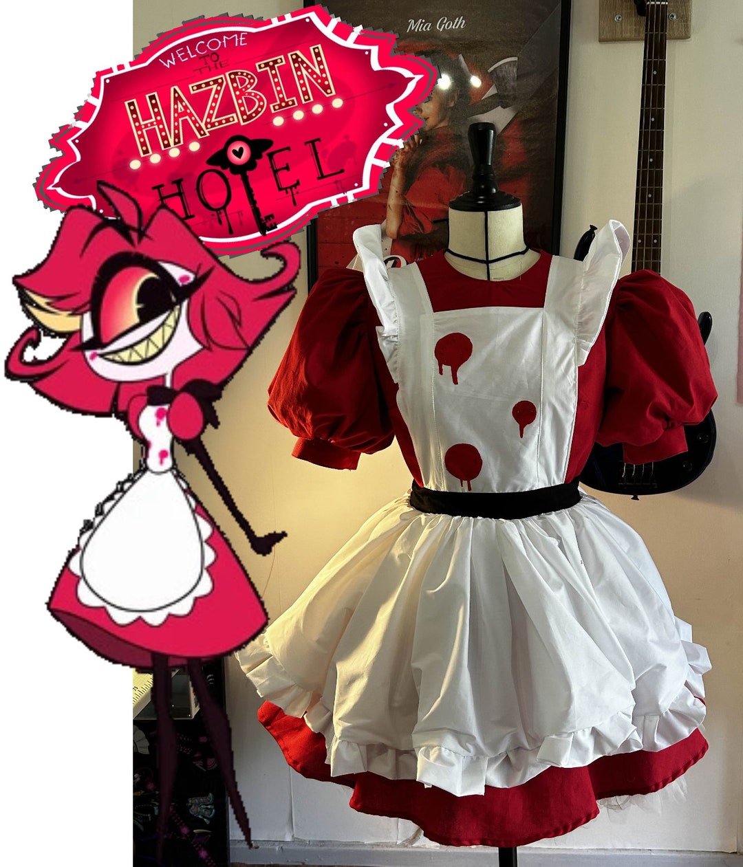 Niffty Cosplay Costume Hazbin Hotel Handmade - Etsy UK