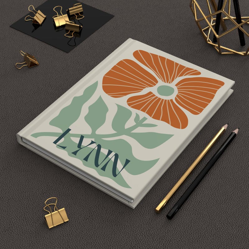 Orange Journal - Etsy
