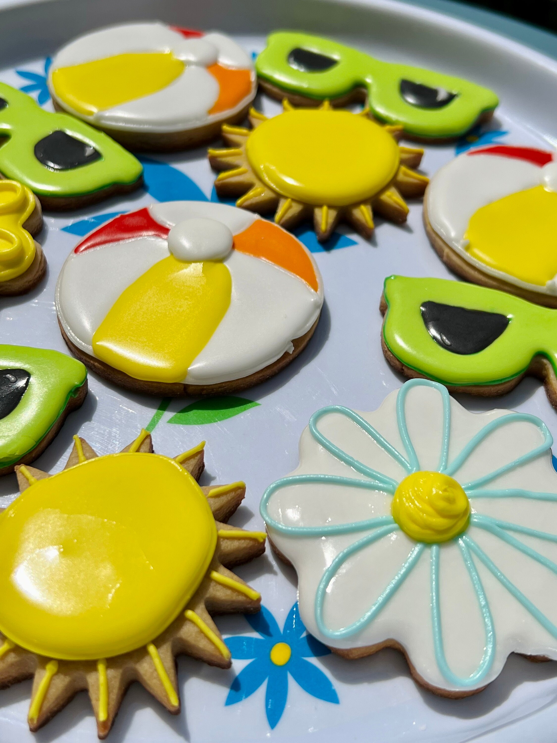 Summer Time- Happy Summer- Summer Themed Decorated Sugar Cookie Bundle ...