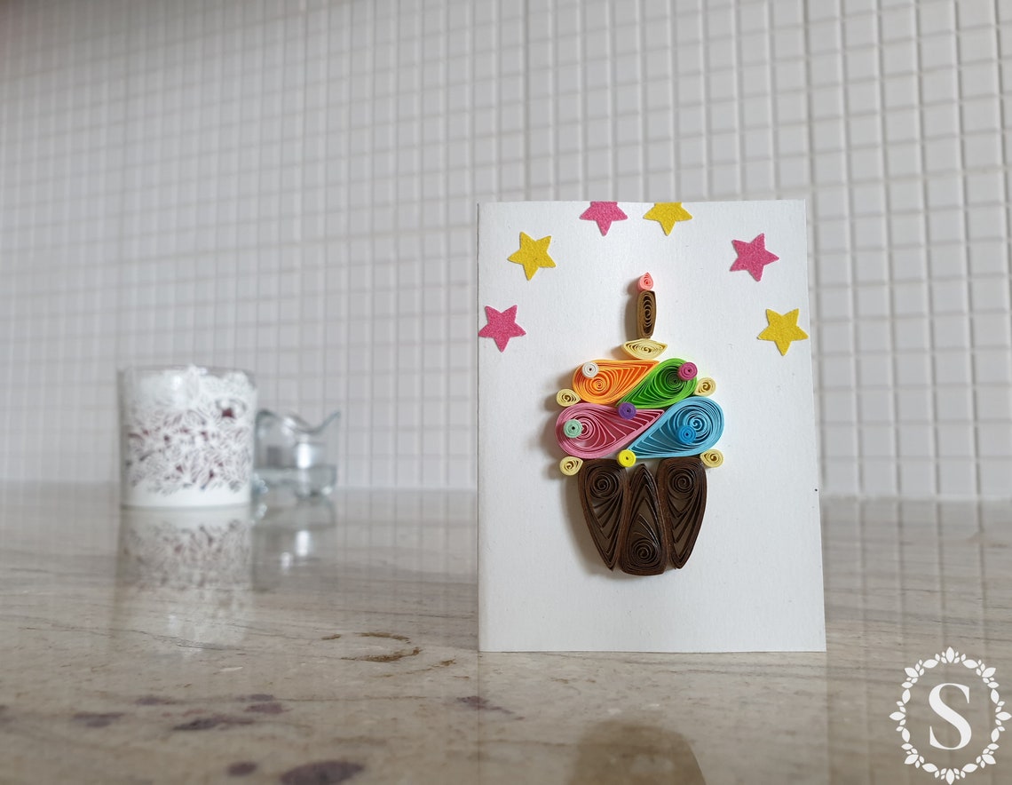 Quilling Card, Greeting Card, Handmade, Happy Birthday, for Her, for ...