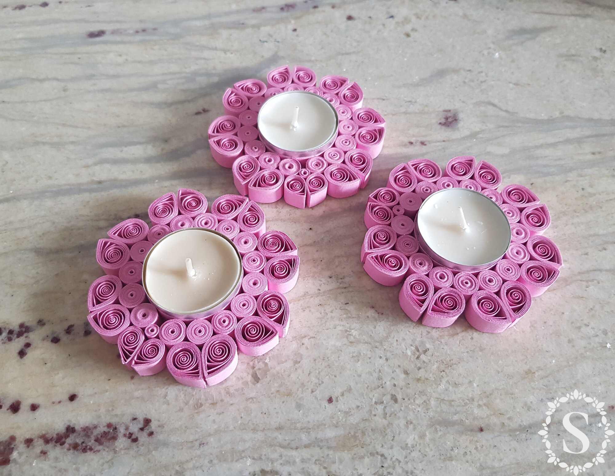 Quilling Candle Holder, Paper Holder, Home Decor, Wedding Decorations ...