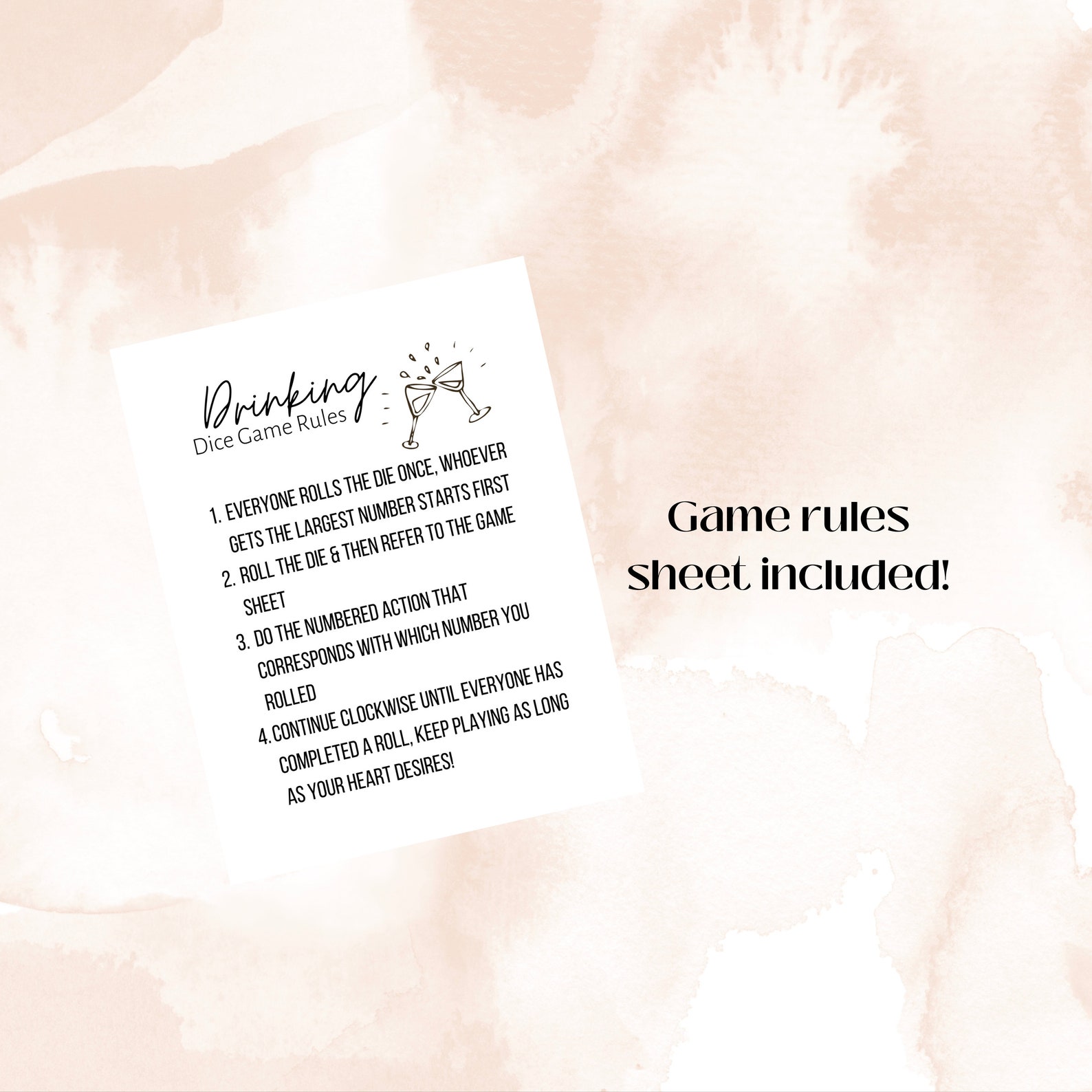 Left Right Drink Date Night Game Instant Download | Printable ...