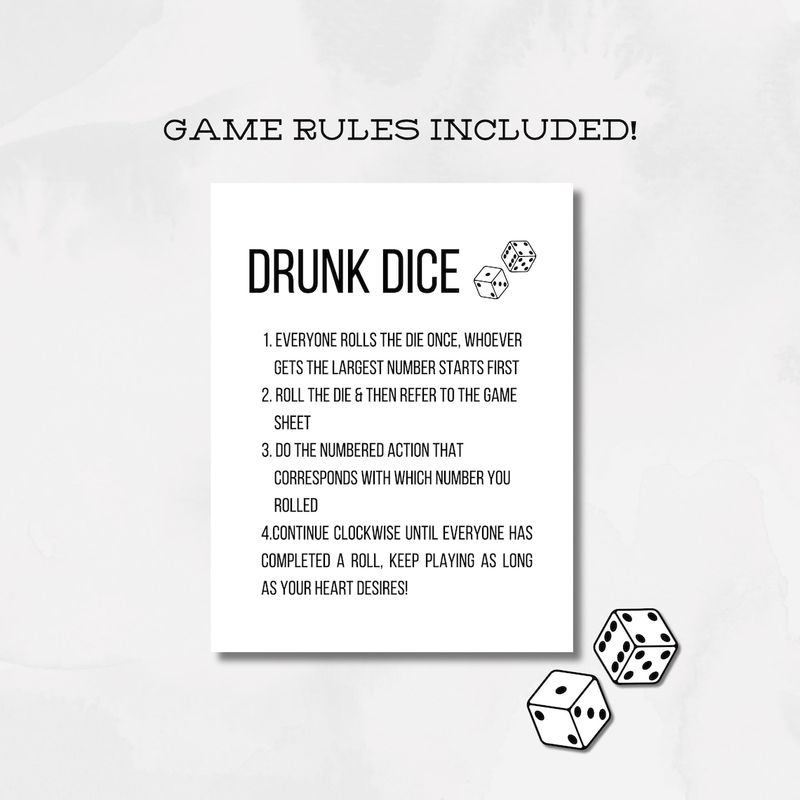 Drunk Dice Left Right Drink Fun & Easy at Home Adult Drinking Game SVG ...