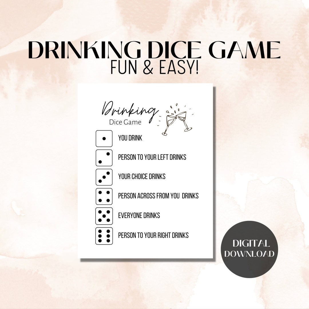 Left Right Drink Date Night Game Instant Download | Printable ...