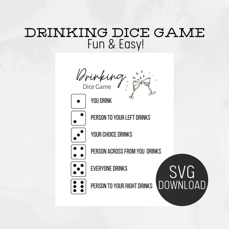 Left Right Drink Fun & Easy at Home Adult Drinking Game Instant ...