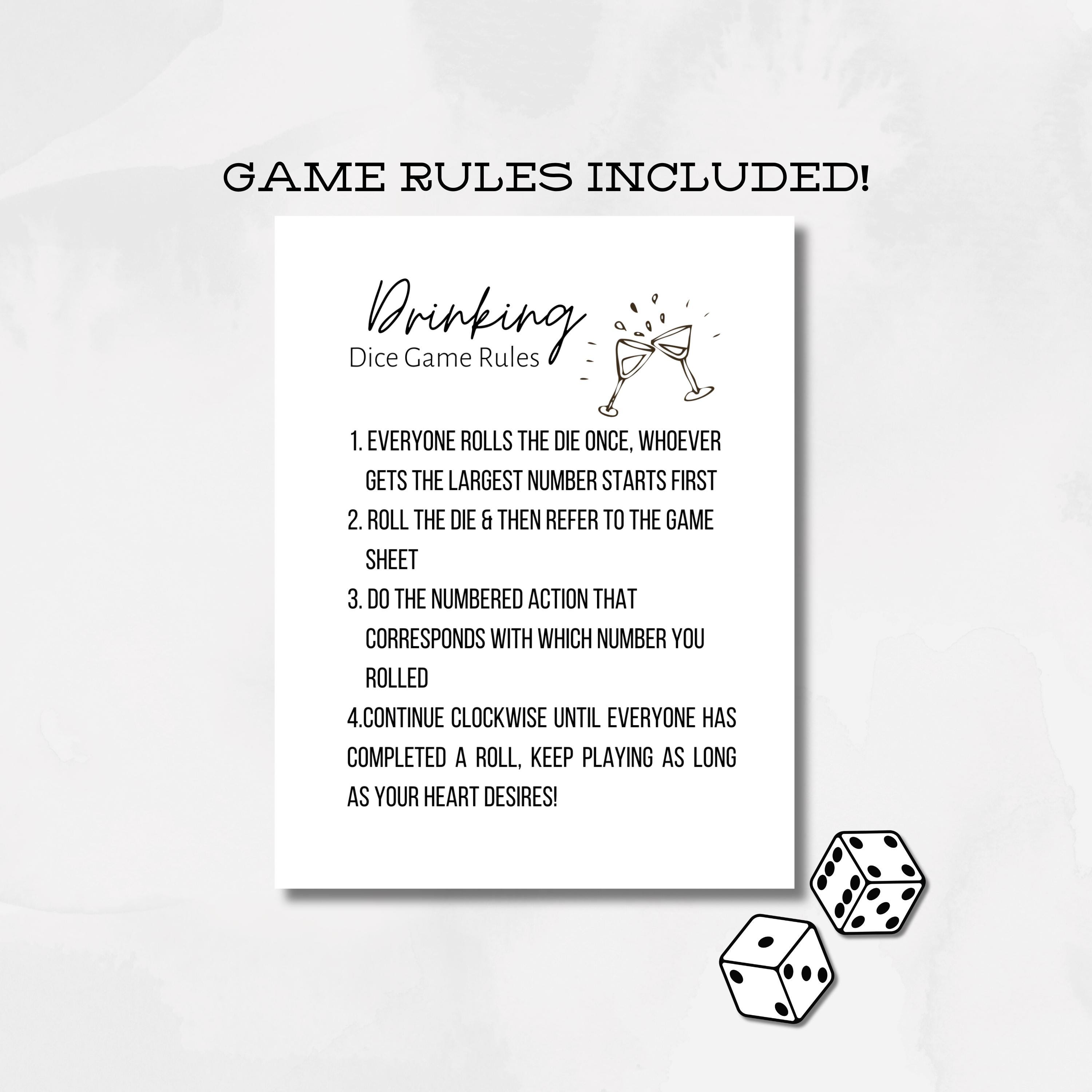 Left Right Drink Fun & Easy at Home Adult Drinking Game Instant ...