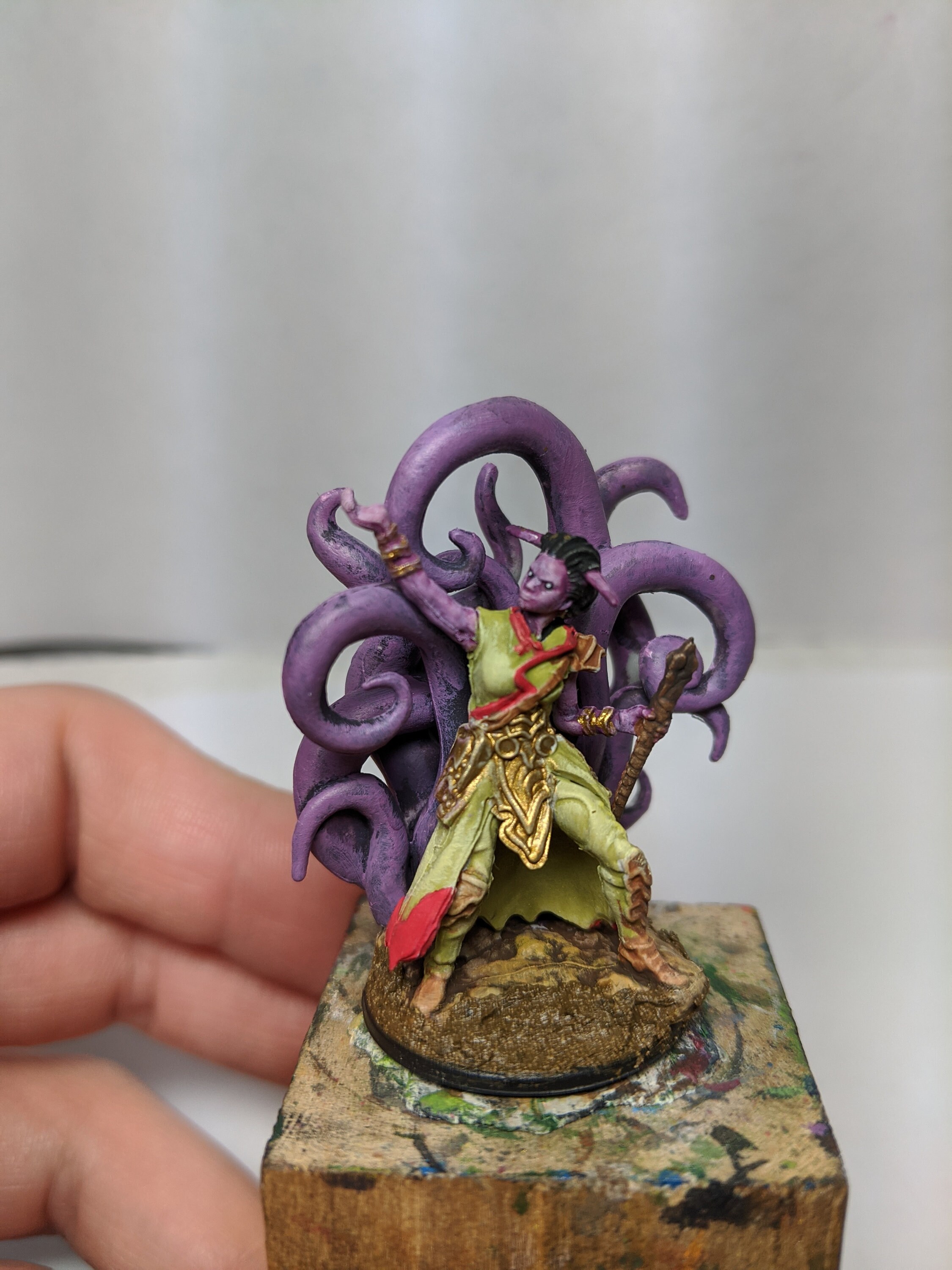 Tiefling Warlock Miniature - Etsy