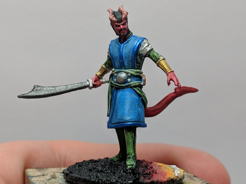 Tiefling Warlock Miniature - Etsy Ireland