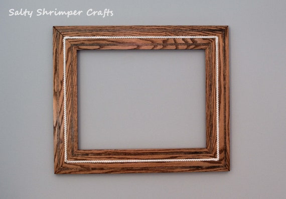 Rope and Wood Inlay Oak Frame | Etsy