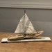 Driftwood Sailboat With Vintage Linen Sails - Etsy Canada